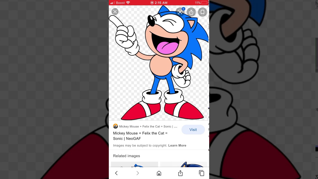 Sonic the hedgehog meets Felix the cat - YouTube