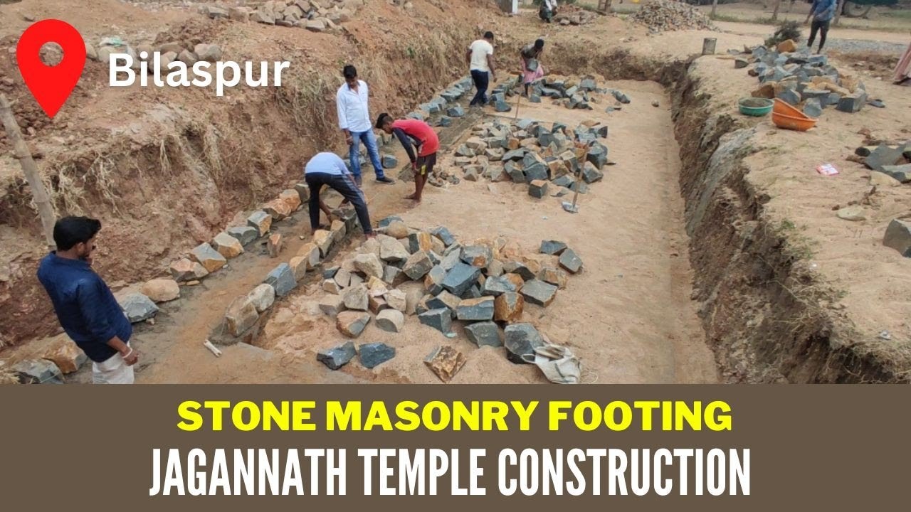 Size Stone Masonry Foundation | Stone Masonry Footing | Jagannath ...