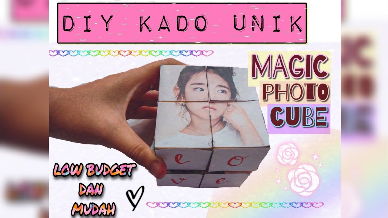 DIY MAGIC PHOTO CUBE KADO UNIK | HANDMADE LOW BUDGET #DIYstf - YouTube