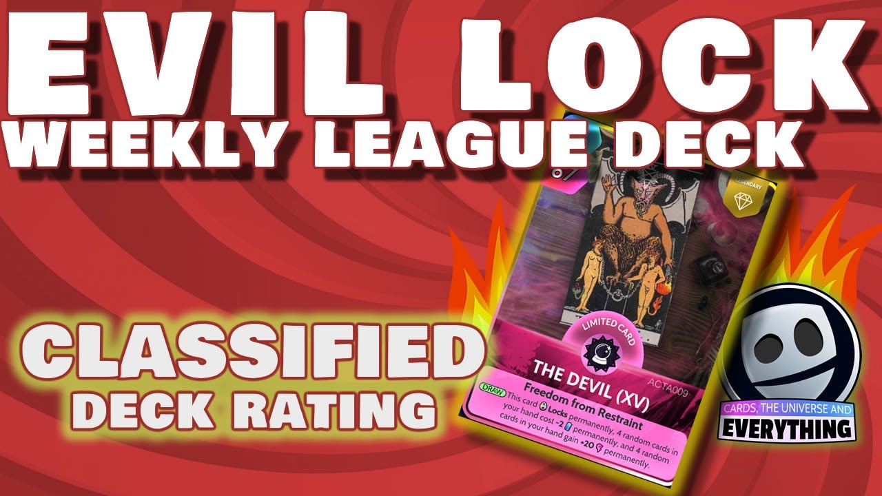 Evil Lock Weekly League Deck - Cards Universe & Everything - YouTube