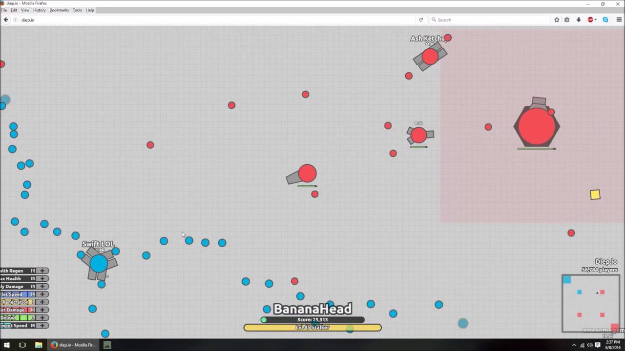 Diep io STALKER class! OP! - YouTube
