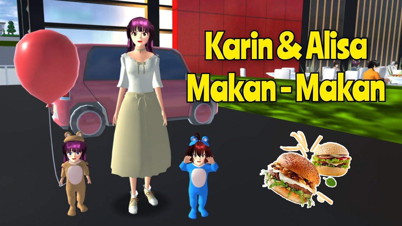 Karin And Alisa Makan Makan Drama Sakura School Simulator Youtube