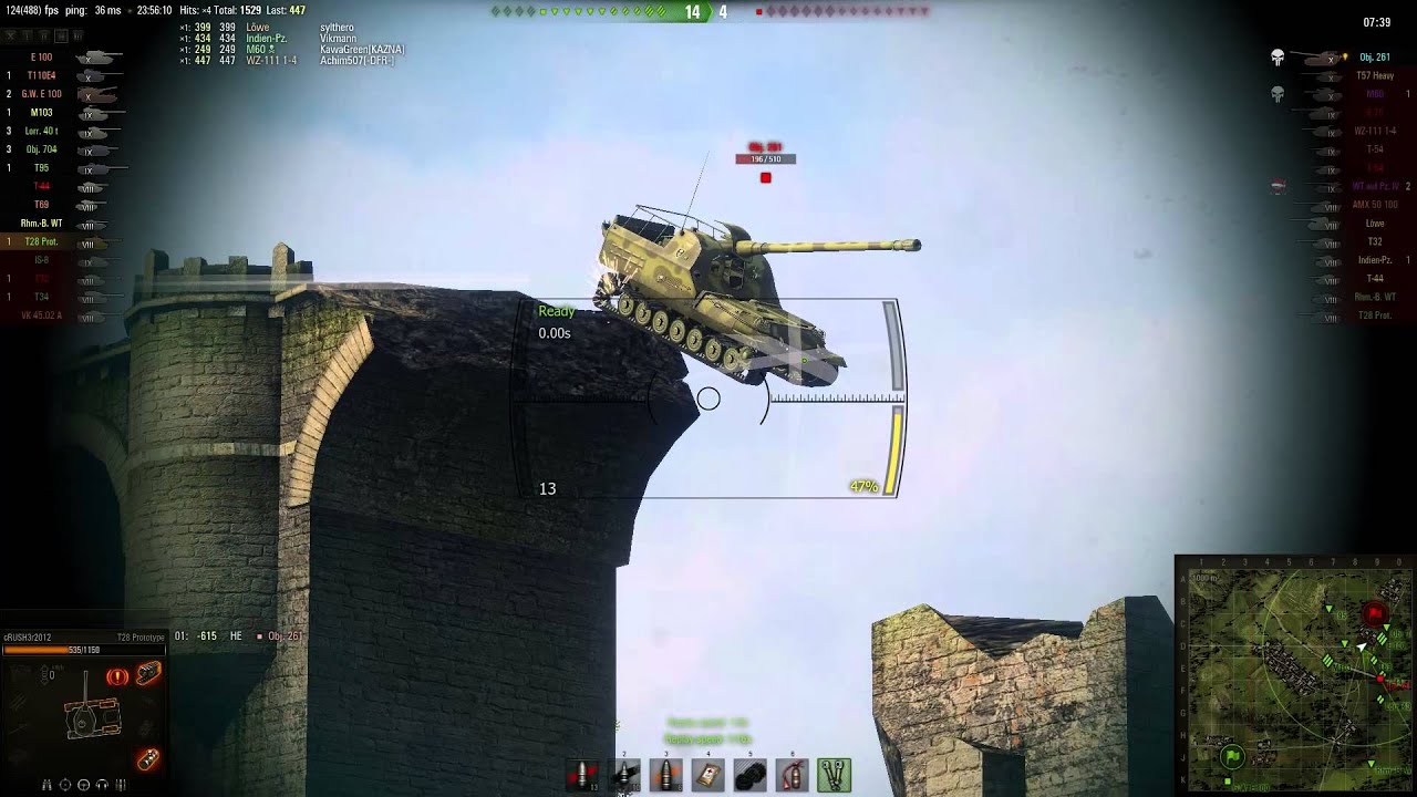 World of Tanks Artillery jumping of a bridge and being killed in the ...
