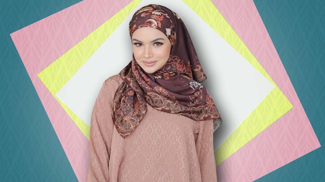 6 CARA BERHIJAB SEGI EMPAT MODERN SIMPLE | TUTORIAL HIJAB LEBARAN - YouTube