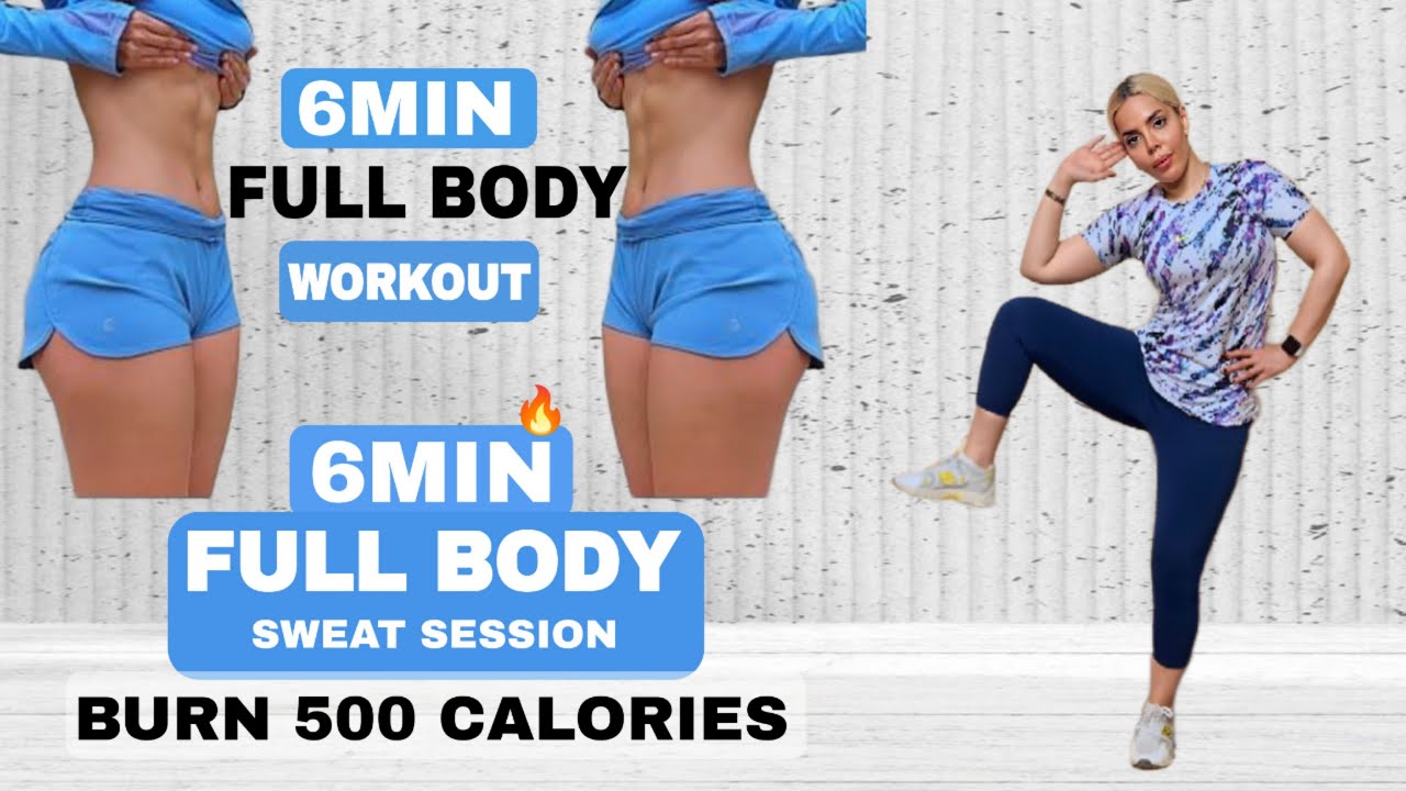6 MIN FULL BODY SWEAT SESSION + ABS I Intense Fat Burn + Defined Abs ...