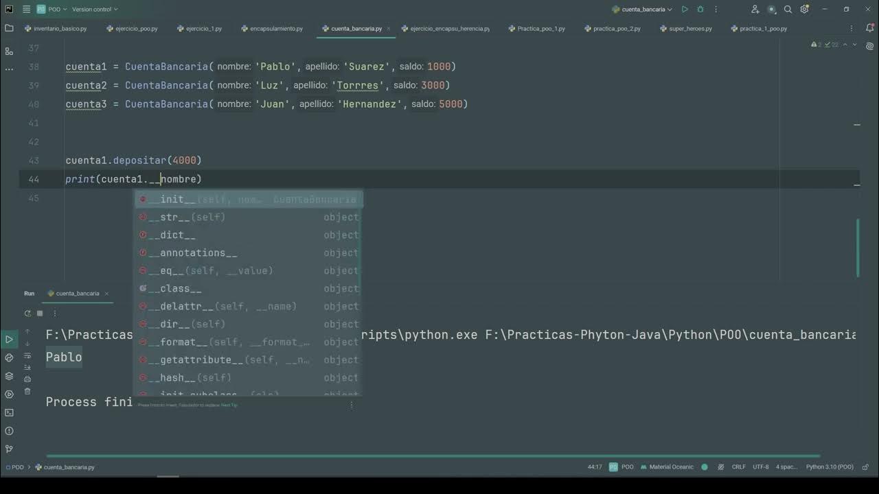 Video 4. Decorador property, ejercicio Getters y Setters - YouTube