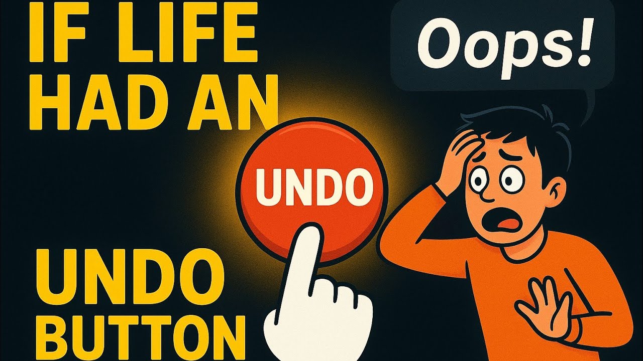 If life had an undo button (The truth you never thought about) - YouTube