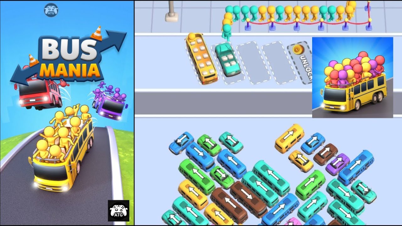 Bus Mania - Car Parking Jam Gameplay #onepluspad - YouTube