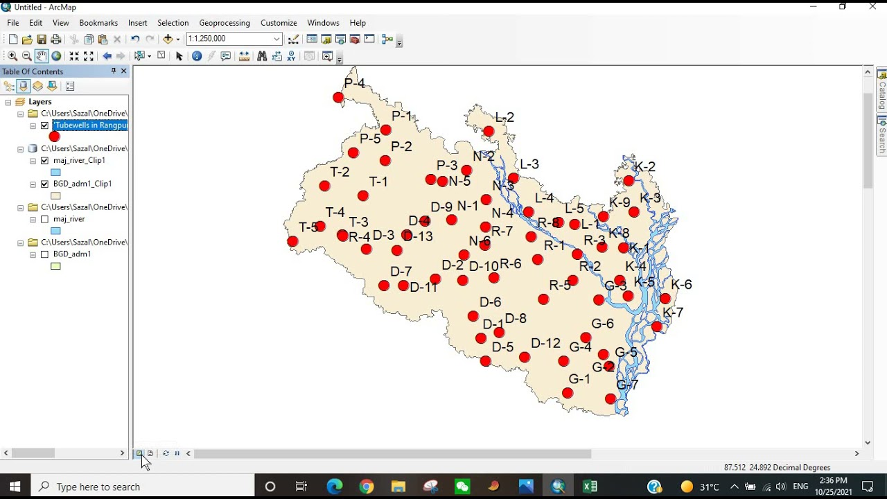 How to prepare simple study area map using ArcMap? - YouTube