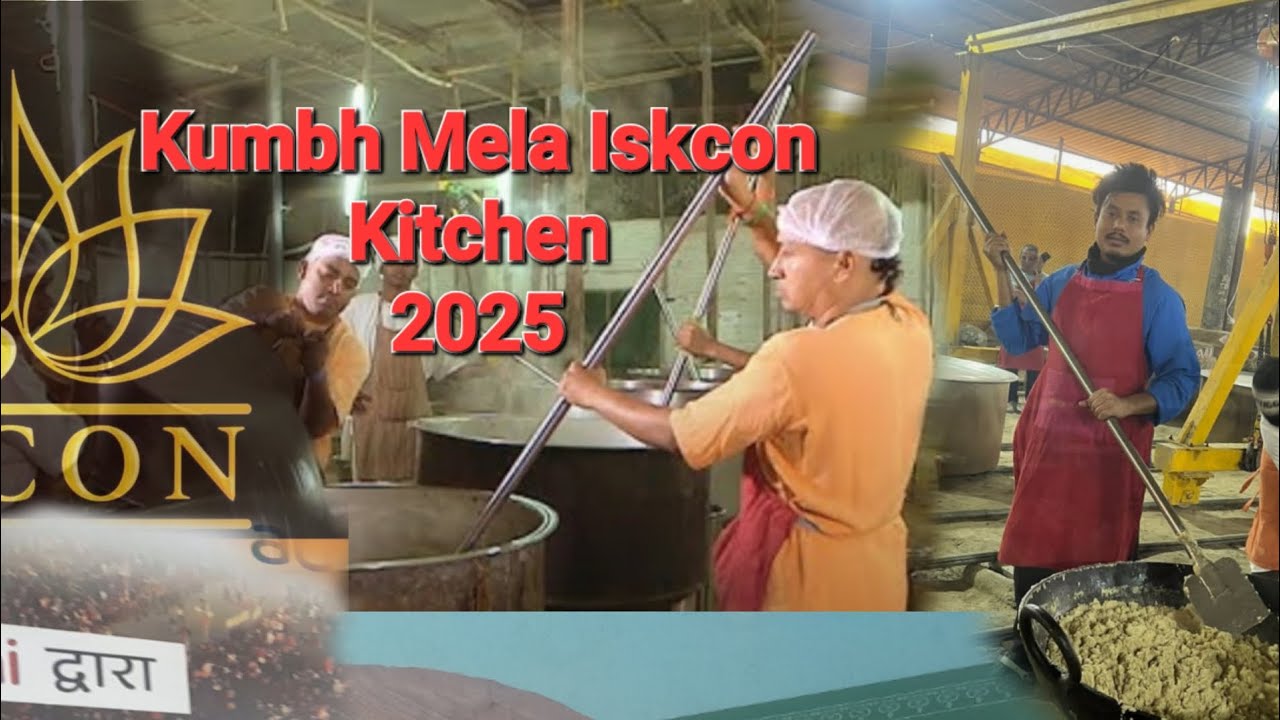 Prayagraj Kumbh Mela Iskcon kitchen 2025 - YouTube