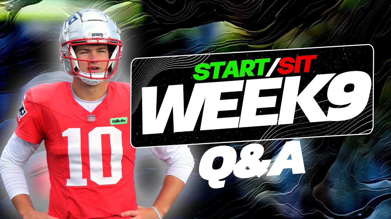 Week 9 Start/Sit Questions for Fantasy Football! - YouTube