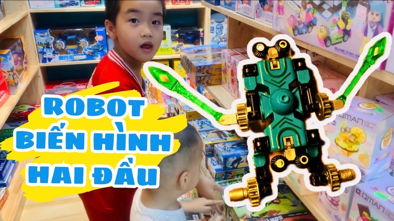 Review Ôtô Robot Biến Hình Hai Đầu Siêu Cool Ngầu - Đô Đô & Đô La - YouTube