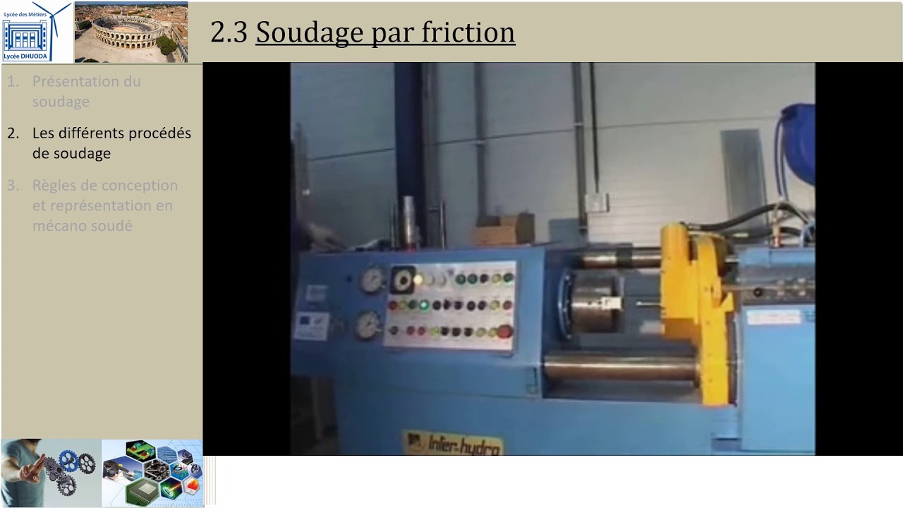 Soudage : 2.3 par friction (PTSI) - YouTube