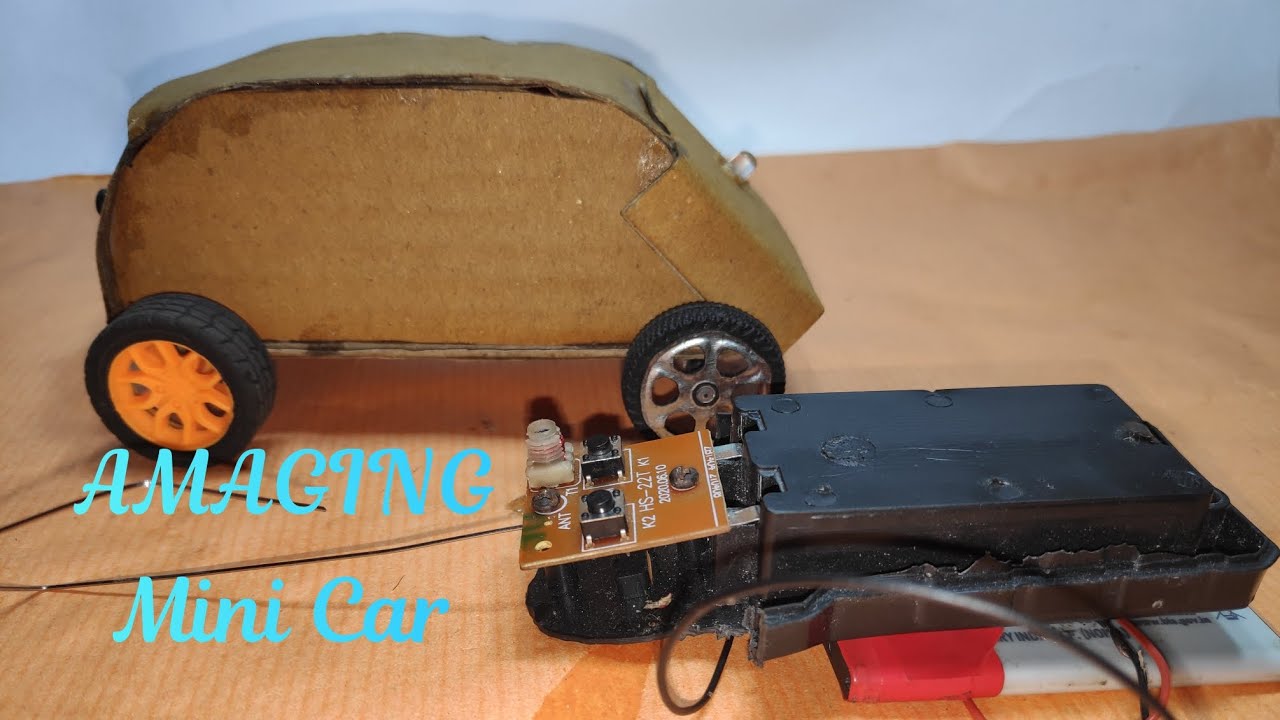 How To Make A Remote Control Mini Car And DC Motor// (My Home ...