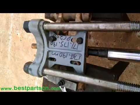 Protable 200tons track pin press for removal of track link - YouTube