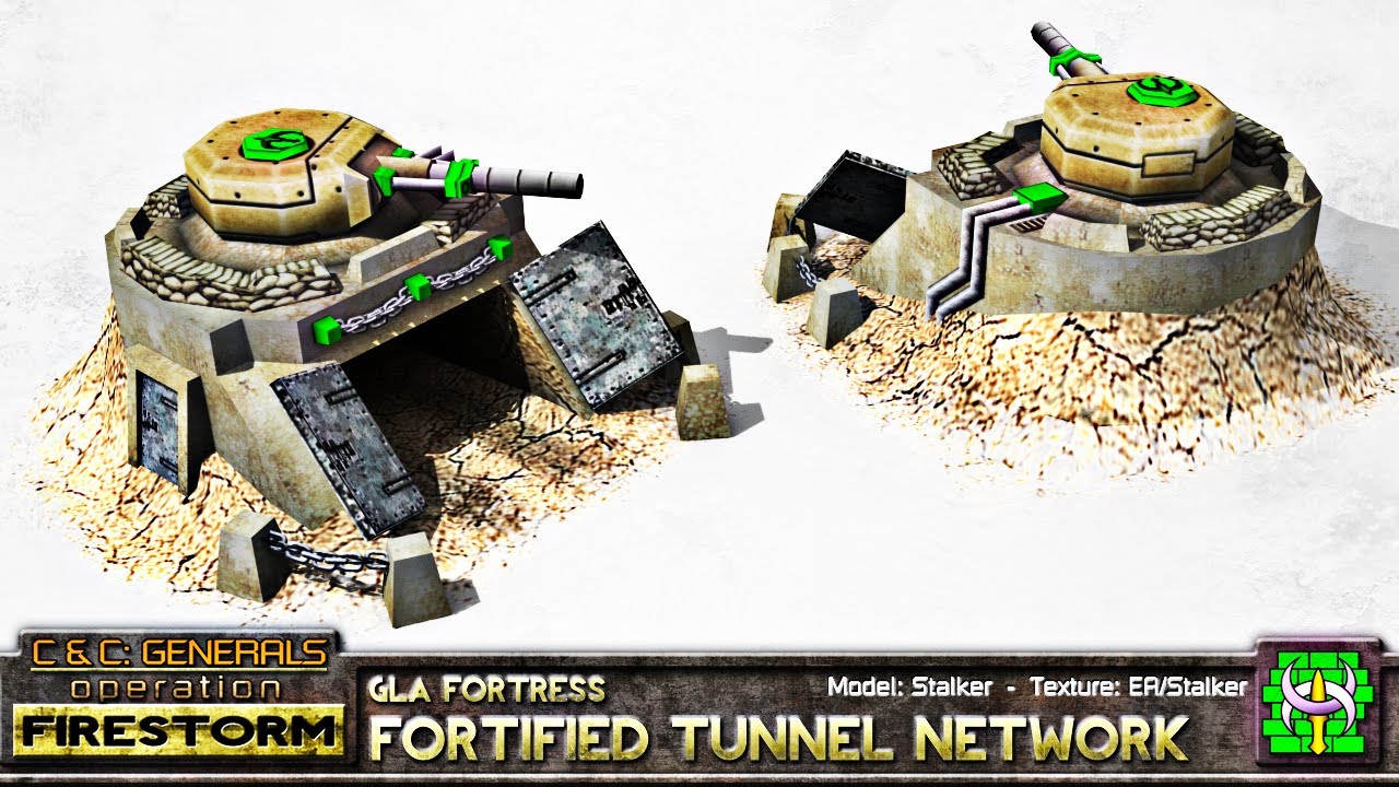 GLA Fortress 1 vs 2 USA High Tech (MOD OPERATION FIRESTORM) C&C ...