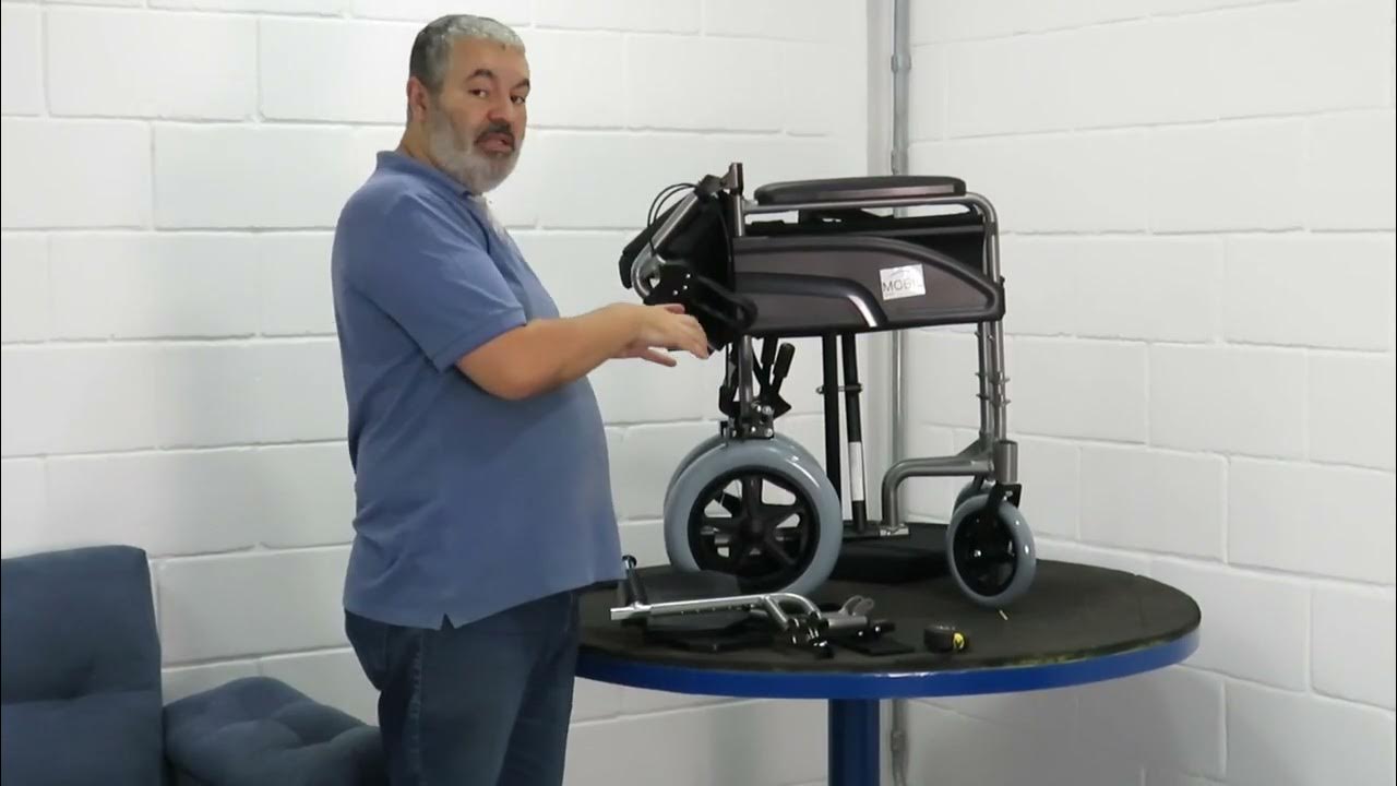 Cadeira de rodas dobrável compacta Vibe Mobil saúde - transporte - porta malas - - YouTube