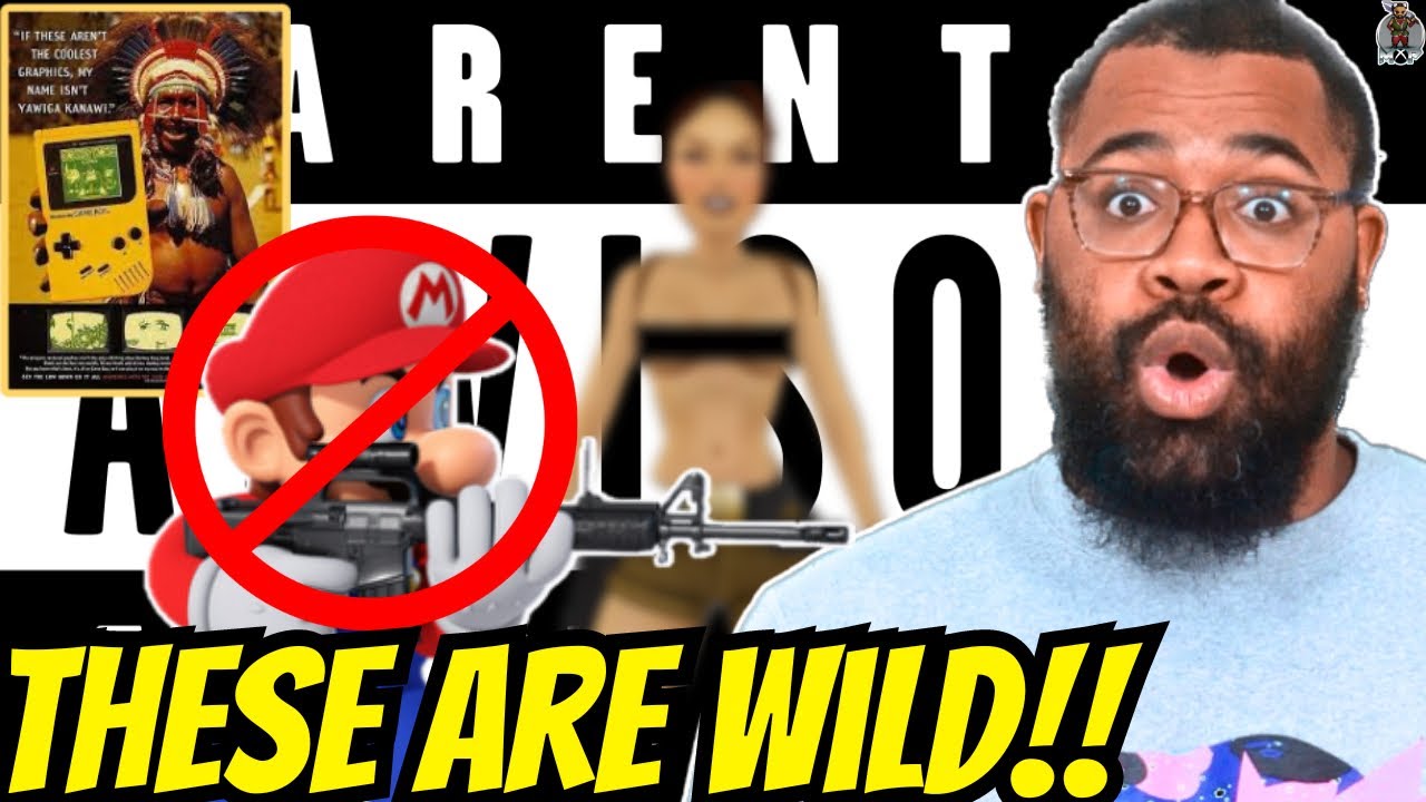 Looking at the most INSANE Video Game Ads Ever - YouTube