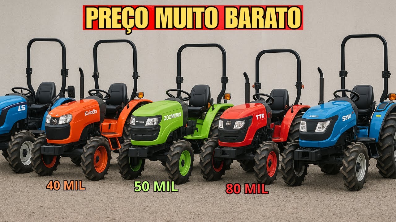 10 MICRO TRATORES, que Chegaram no BRASIL e estão DERRUBANDO os PREÇOS ...