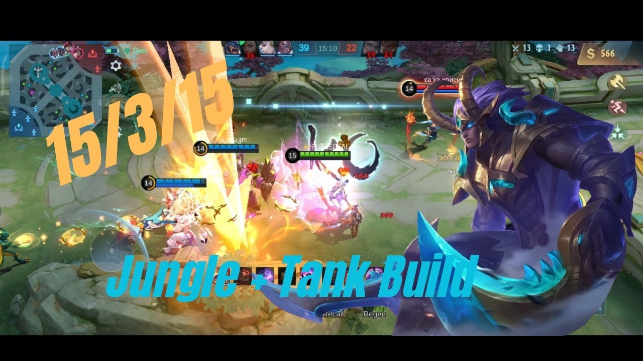 MARTIS GAMEPLAY JUNGLE + TANK BUILD OP 🔥 #mobilelegends #martis - YouTube