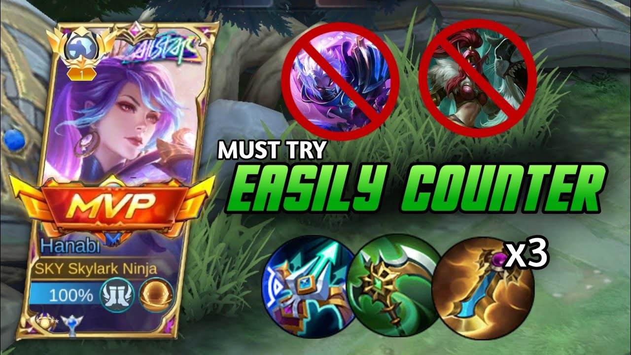 BUILD THIS ITEMS TO COUNTER ENEMY (You Must Try)🔥 HANABI BEST BUILD ...