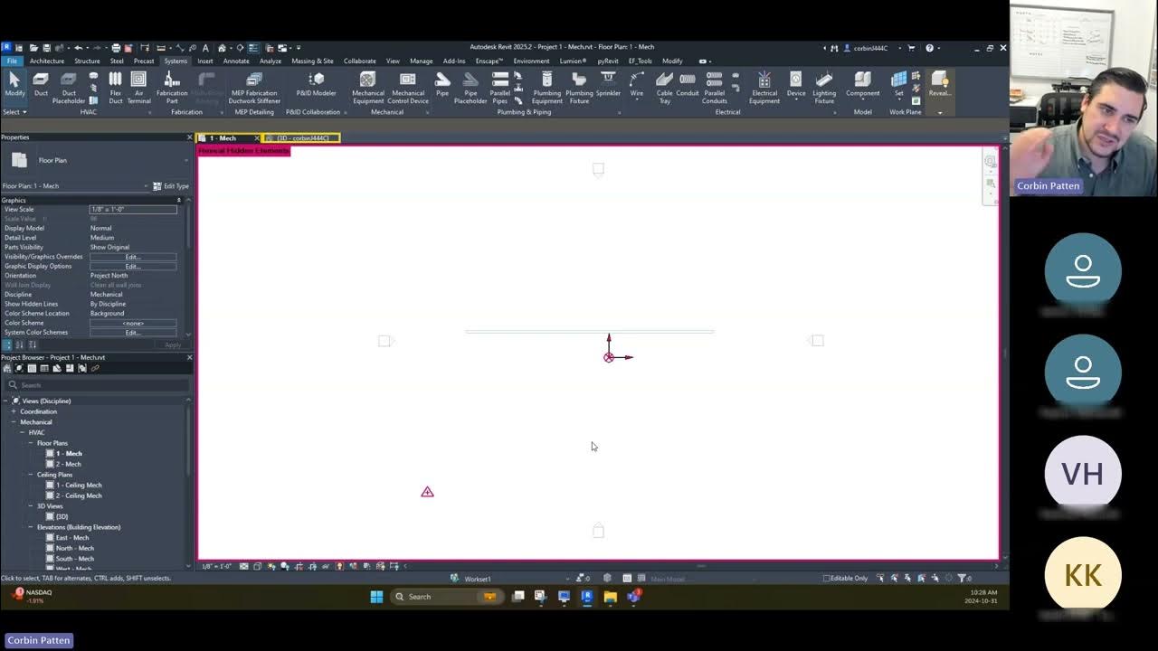 Revit Tutorial - Creating Central Files and Linking For Arch. Eng. - YouTube