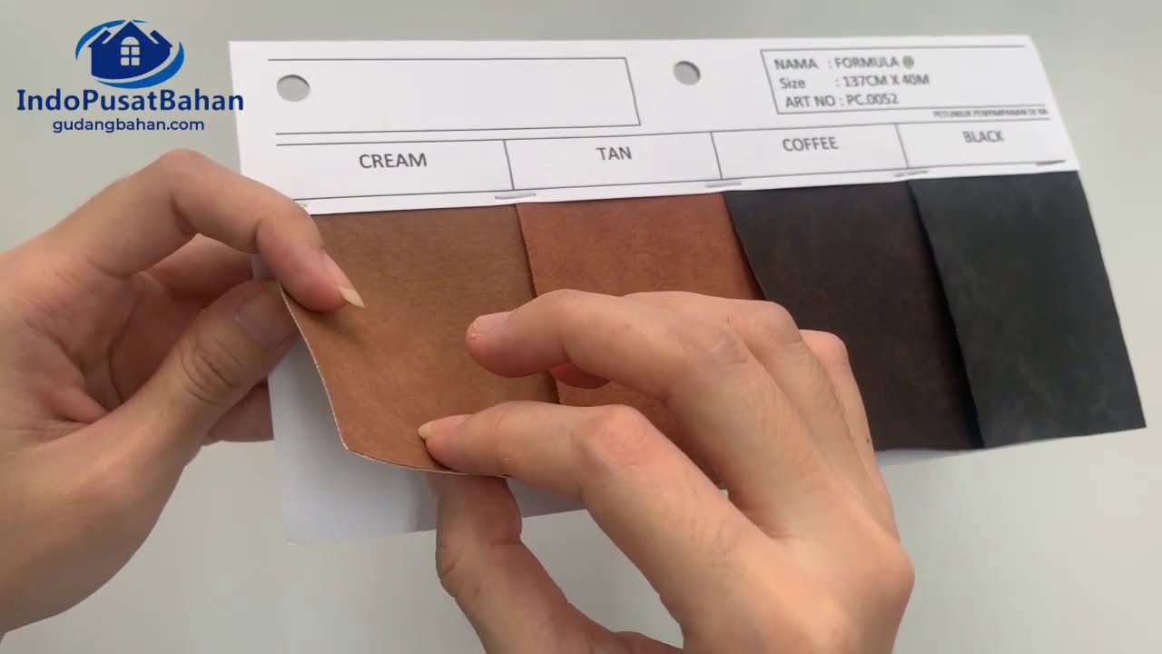 Kulit Imitasi / Bahan Sintetis / PVC Leather (Oscar) - Formula - YouTube