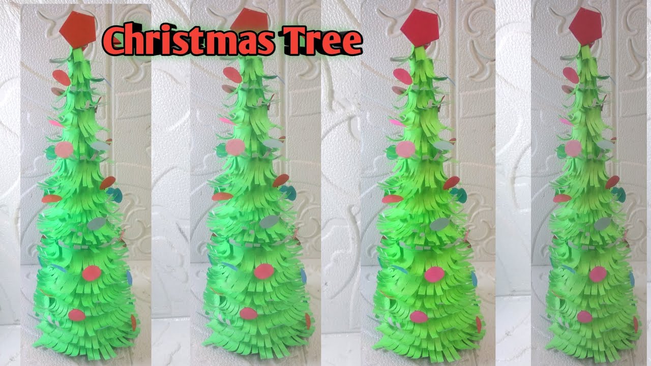 Pohon Natal Dari Kertas Origami, Christmas tree || Diy Hiasan Natal ...