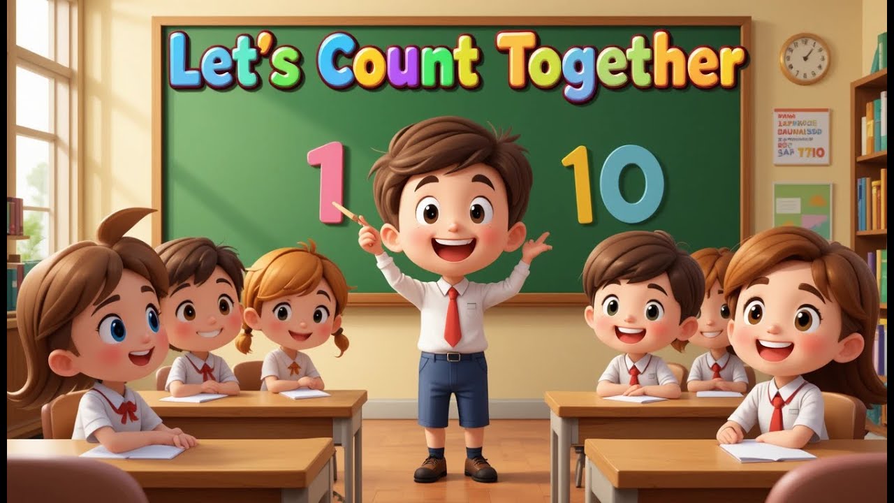 Let’s Count Together! | Learn Numbers 1-10 | Fun Counting Song for Kids ...