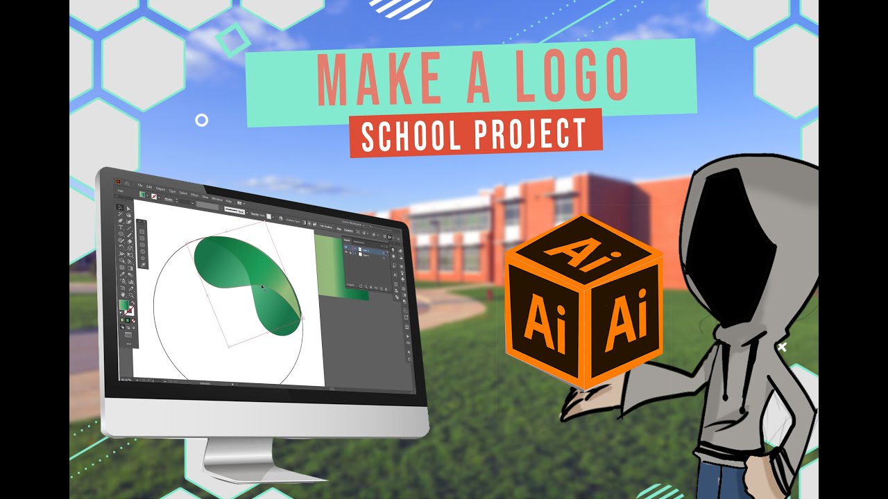 Adobe Illustrator CC2020 || Basic Logo - YouTube