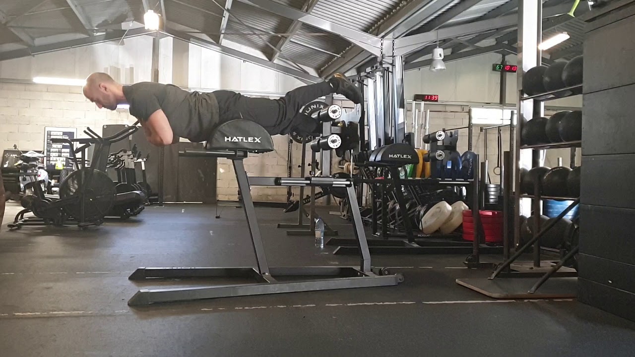 One Leg GHD Back Extension - YouTube