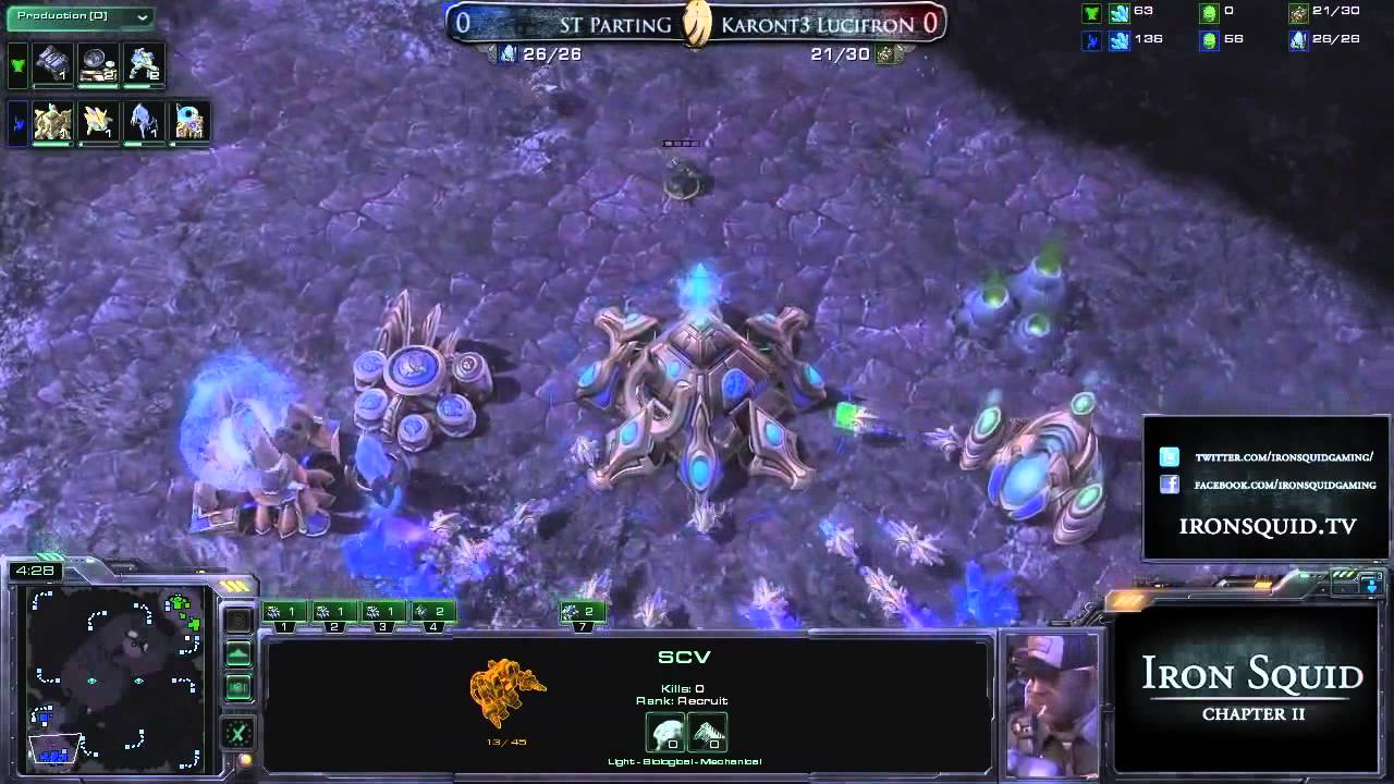 SC2 LucifroN vs ST Parting Game 1 Group Stage IronSquid Starcraft 2 ...