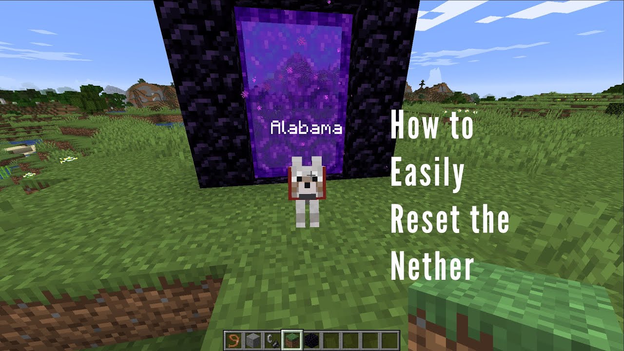 How to Easily Reset the Nether on PC Win 10 - YouTube