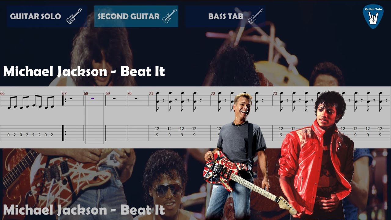Michael Jackson - Beat It | Second Guitar Tab | Tutorial by Guitar Tabs ...
