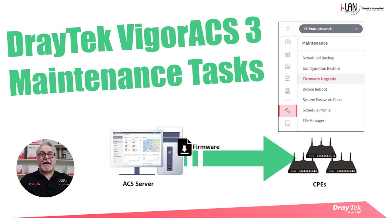 Webinar - DrayTek VigorACS 3 - Maintenance Tasks - YouTube