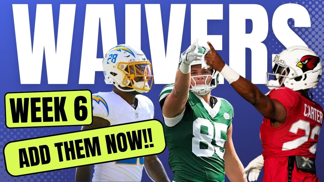 Go STEAL These FANTASY FOOTBALL Waiver Wire Pickups For Week 6 | Hassan ...