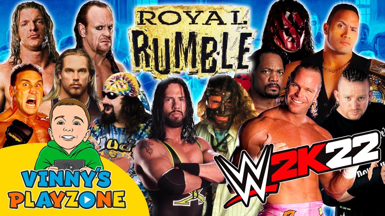 Vinny Plays A Royal Rumble From WWF's Attitude Era In WWE 2K22 - YouTube