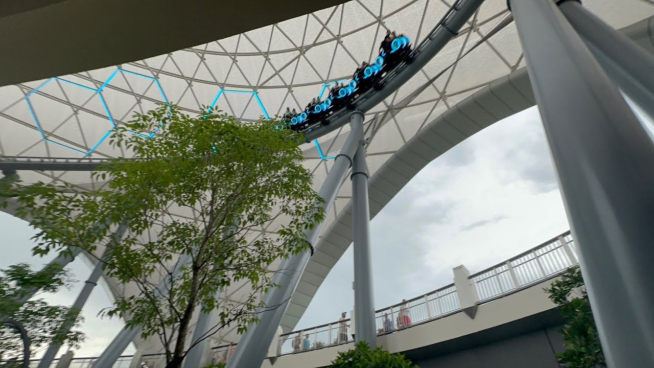Storybook Circus walkway to Tomorrowland/TRON Lightcycle Run Plaza ...