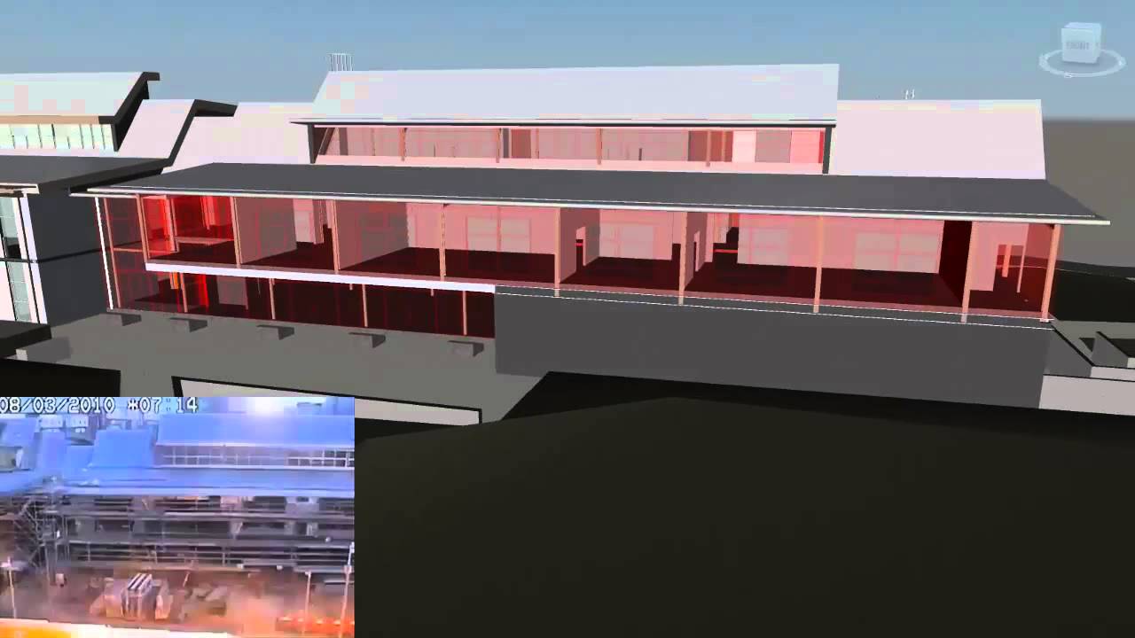 UWE R Block Phase 2 - Navisworks timeline - YouTube