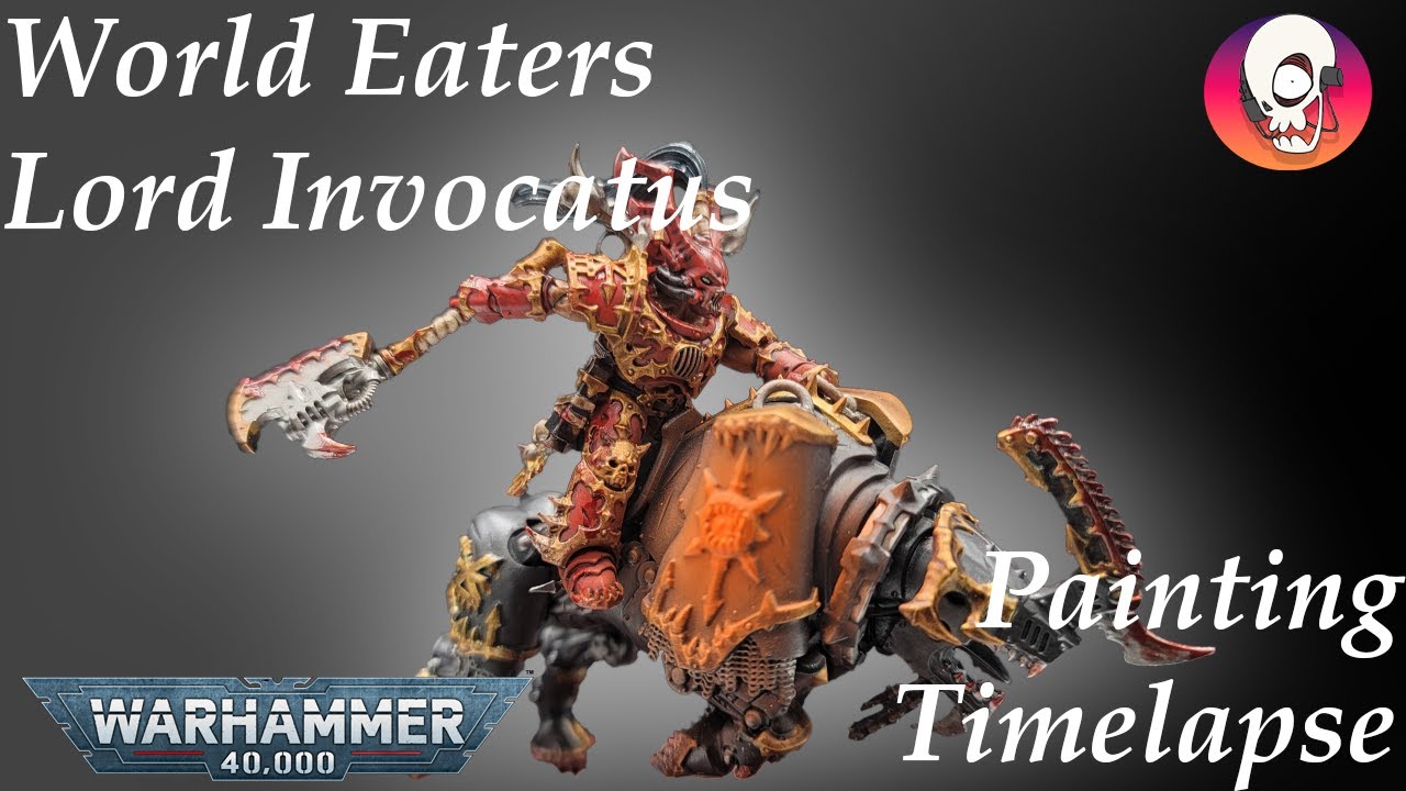 Custom World Eaters Lord Invocatus Painting Showcase - YouTube