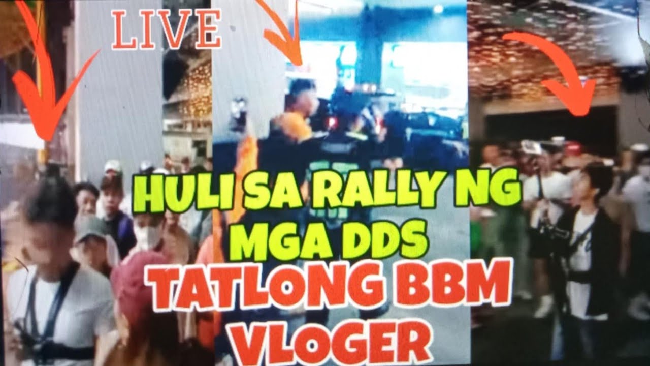 BBM VLOGGERS NAHULI SA PEACE RALLY NAGKAGULO - YouTube