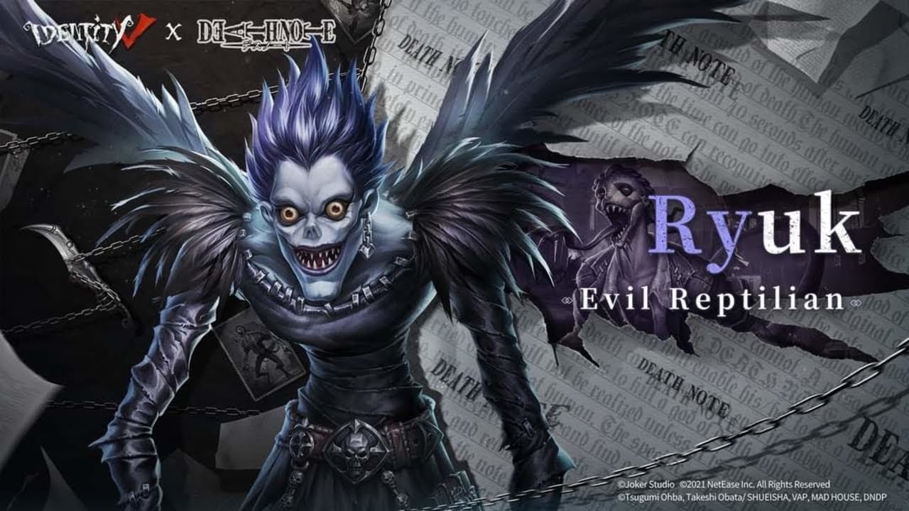 Identity V X Death Note Crossover | Ryuk Cast: Luchino Diruse (Evil ...
