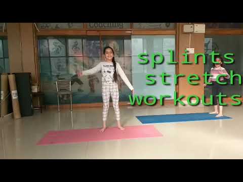 4 minutes splints stretch flexibility workout for beginners how to tutorial for the split