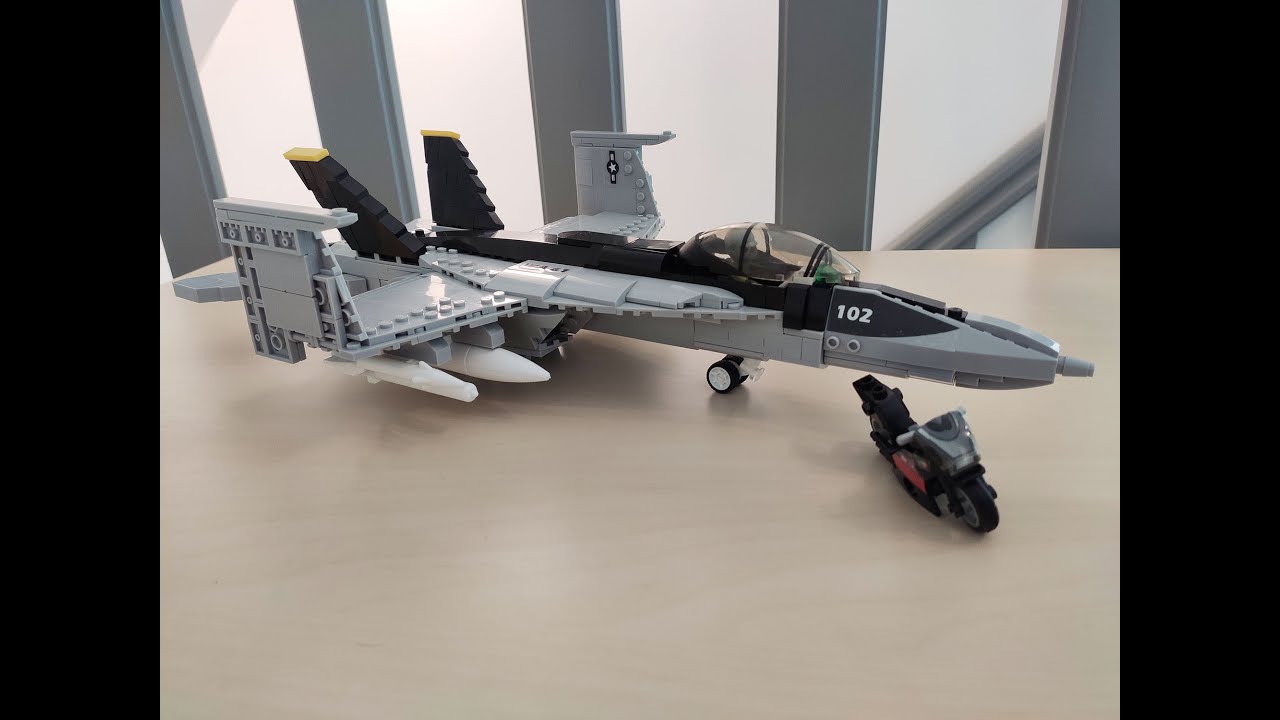 TOP GUN U.S. Navy F/A-18 Lego compatible - YouTube