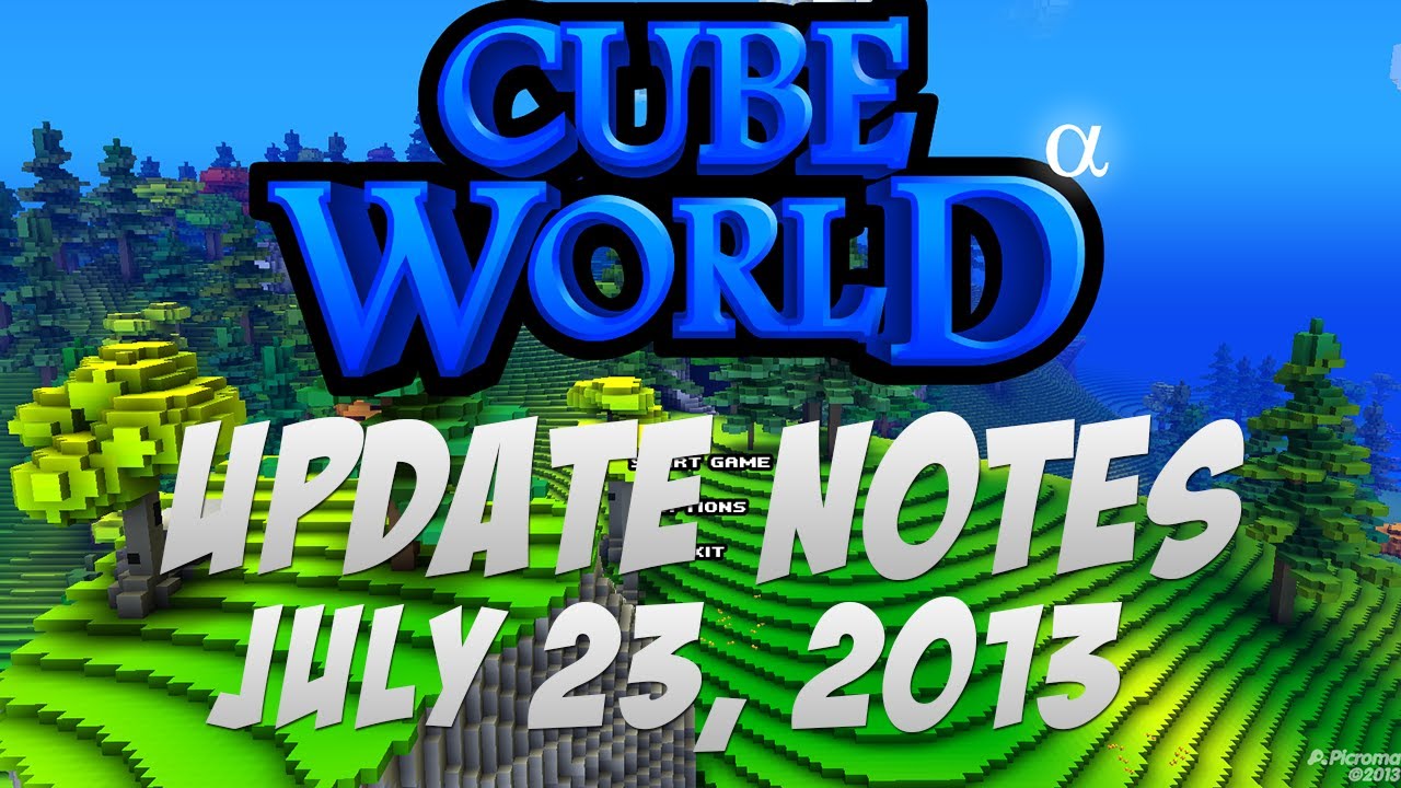 Cube World Update Notes | July 23, 2013 - YouTube