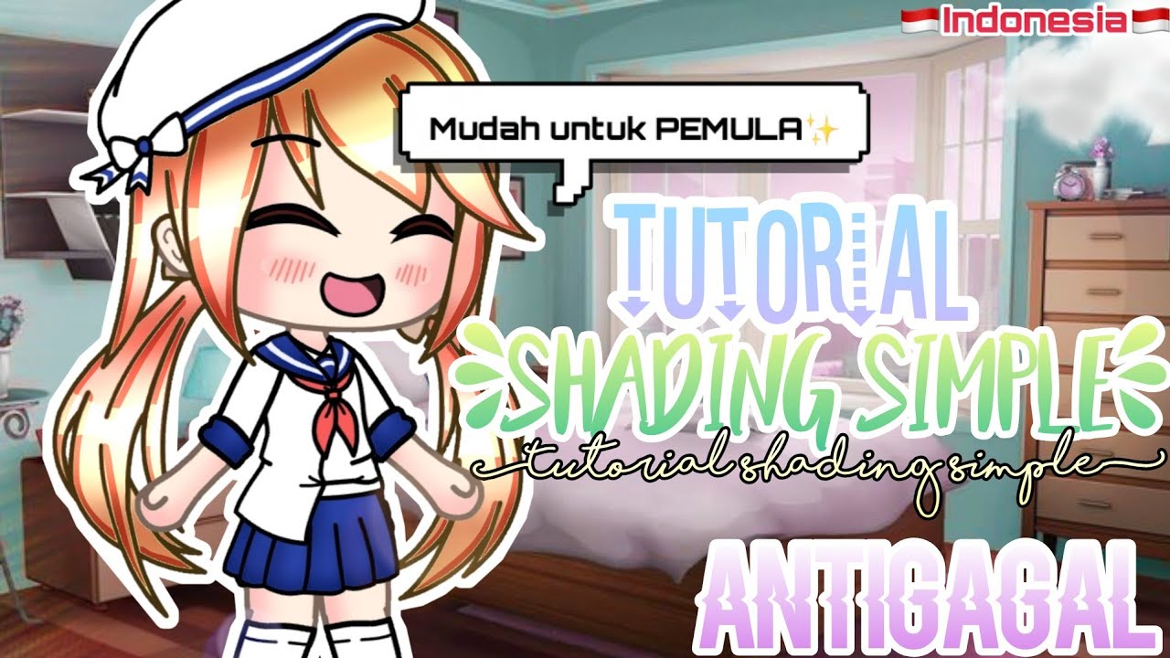 ♡Tutorial Shading SIMPLE PEMULA♡||Gacha Life INDONESIA🇮🇩|| - YouTube