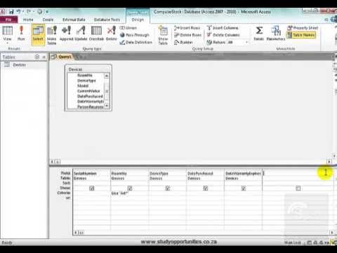 Microsoft Access Query with a Calculated Field Act3 No b - YouTube