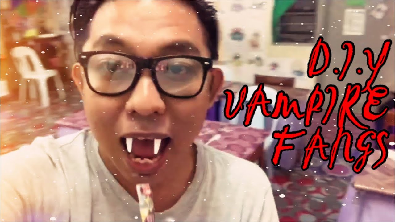 DIY Vampire Fangs - YouTube