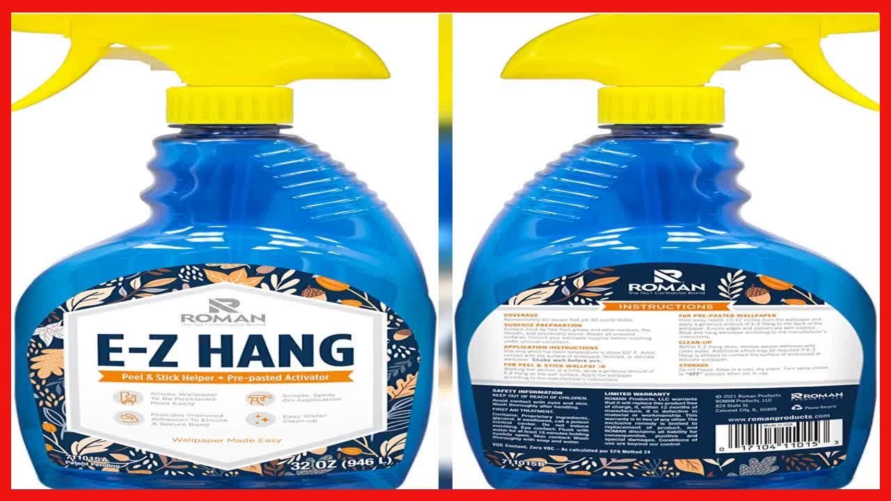 Great product - Roman’s E-Z Hang Peel & Stick Wallpaper Helper + Pre ...