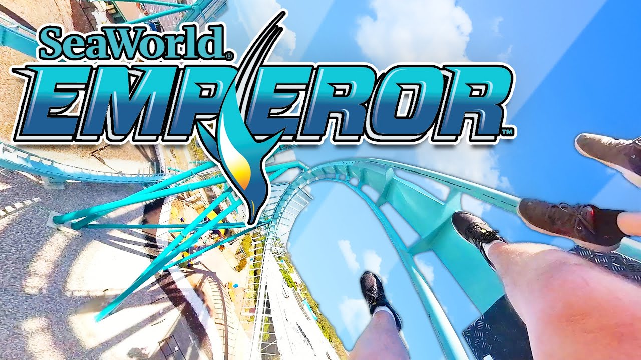 The Emperor Roller Coaster: Front Row POV | Sea World San Diego - YouTube
